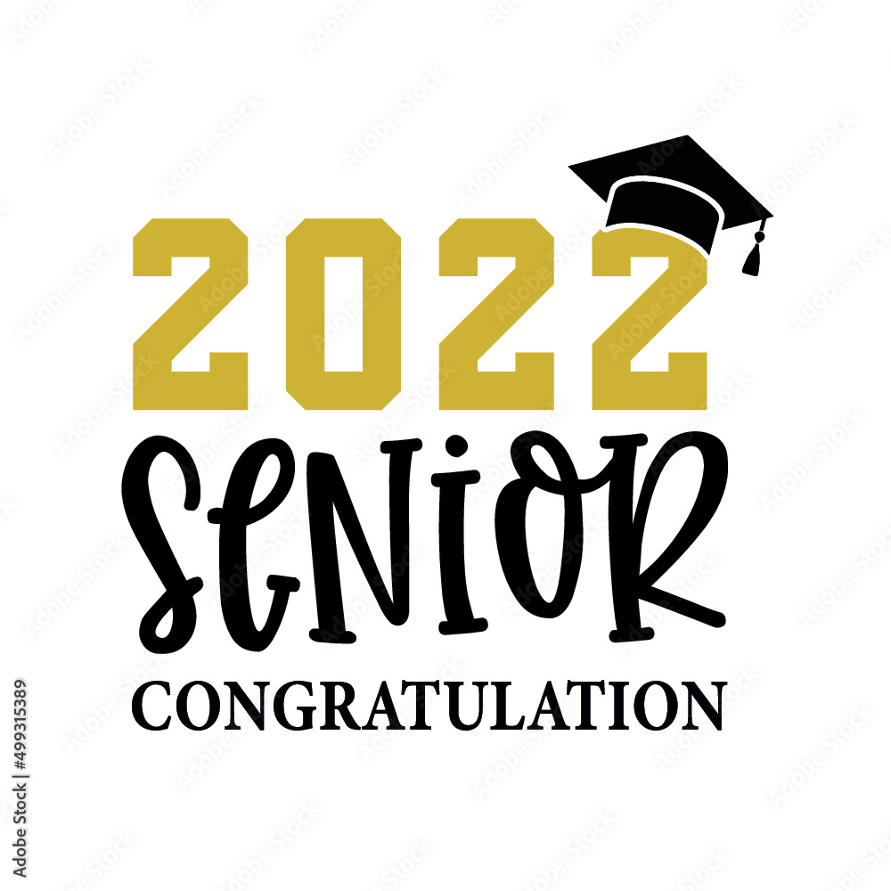 Hand drawn class of 2022 lettering Free vector Class of 2022 badge ...