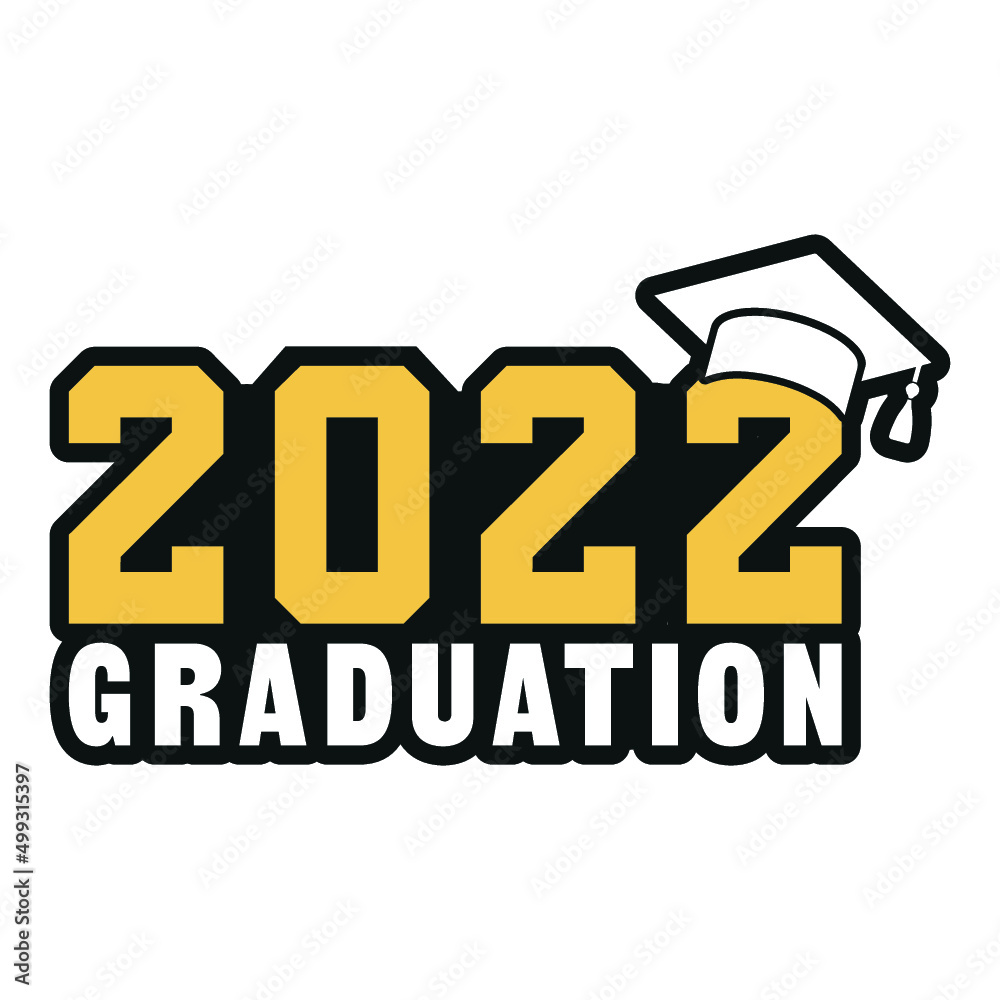 Hand drawn class of 2022 lettering Free vector Class of 2022 badge ...