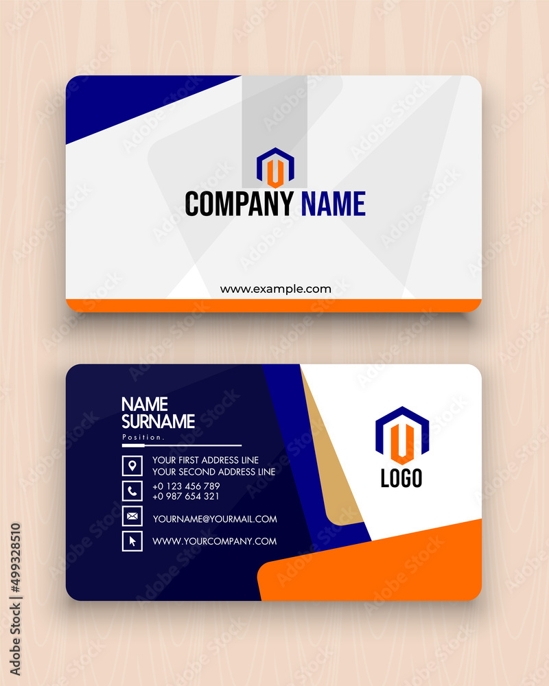 Modern Corporate Business Card Simple Card Design 44 OFF