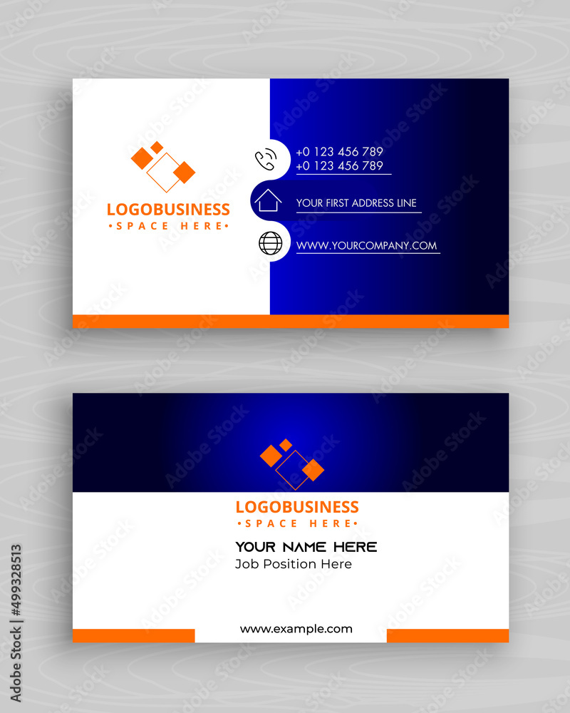 Modern Business template cards design, creative vector blue Company ...