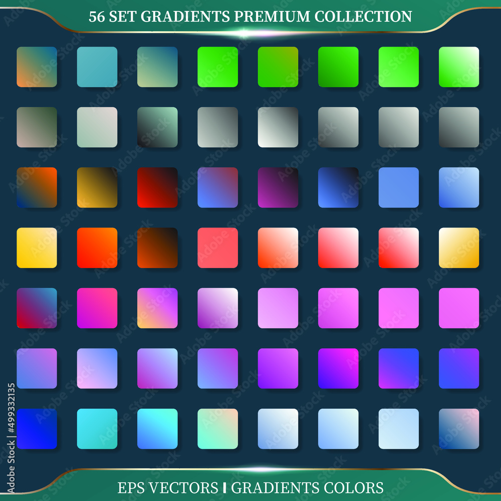 80 Mega set collection soft pastel gradients palettes combinations ...
