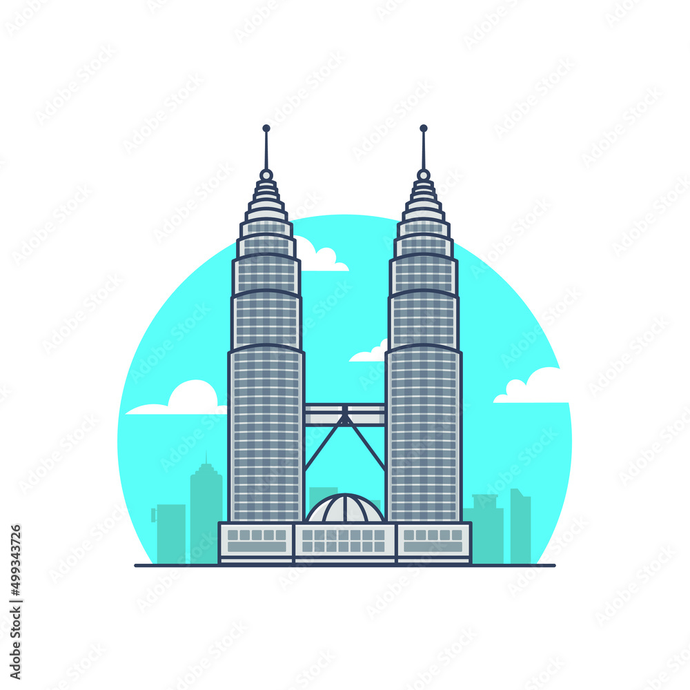 Petronas Towers Vector