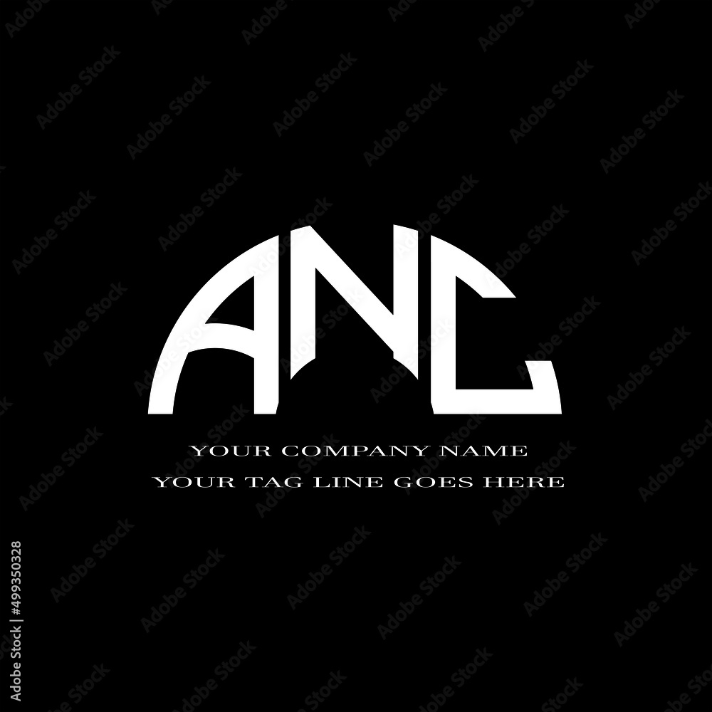 ANC letter logo creative design with vector graphic Stock Vector ...