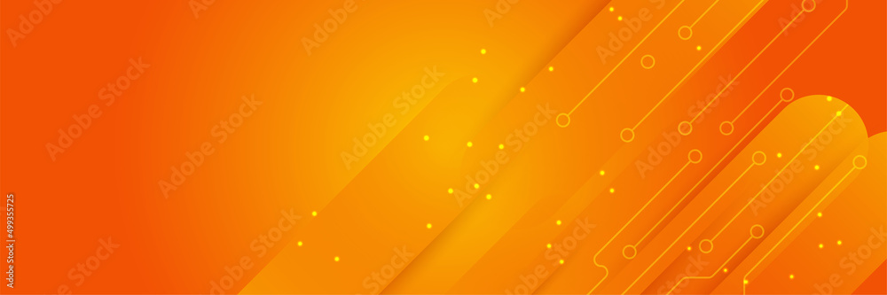Modern minimal orange futuristic technology science background design ...