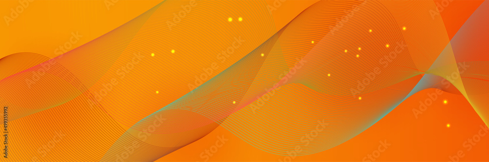 Modern minimal orange futuristic technology science background design ...