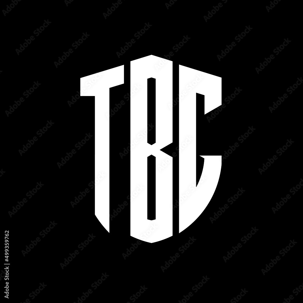 TBG letter logo design. TBG modern letter logo with black background ...