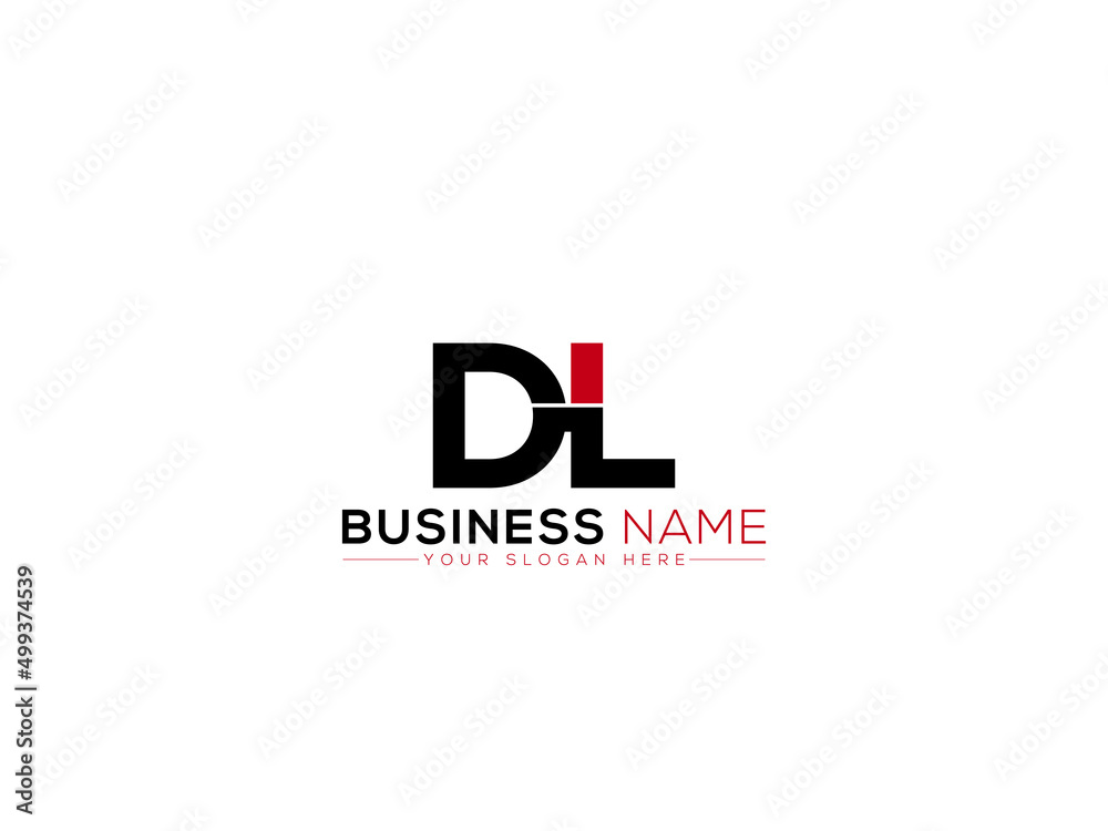 Initials DL Logo Design, Unique Dl ld Logo Letter Vector Image With ...