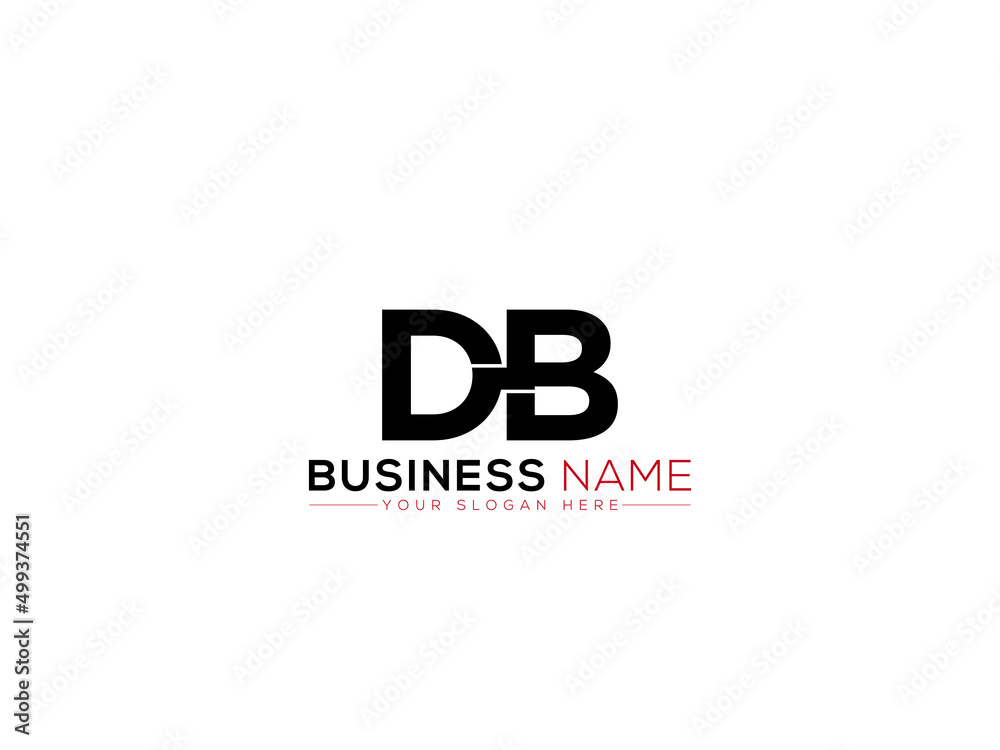 Initials DB Logo Design, Unique Db bd Logo Letter Vector Image With ...