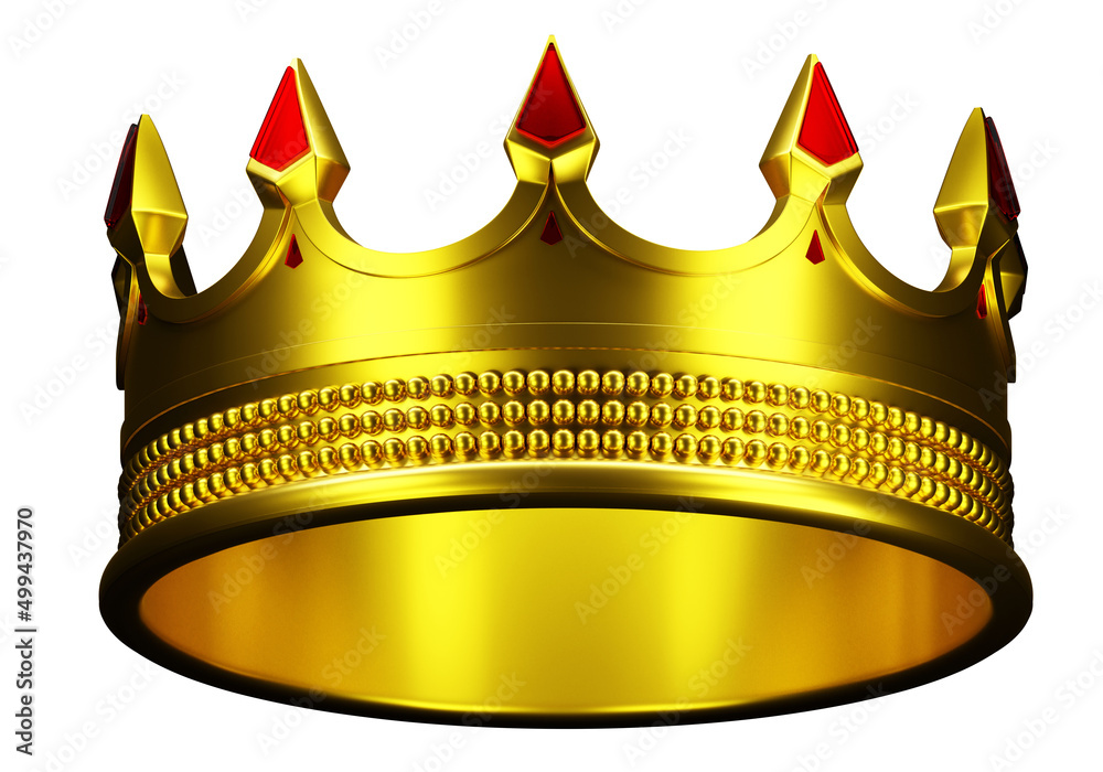 Golden crown. Crown for web application design. Concept of acquiring ...