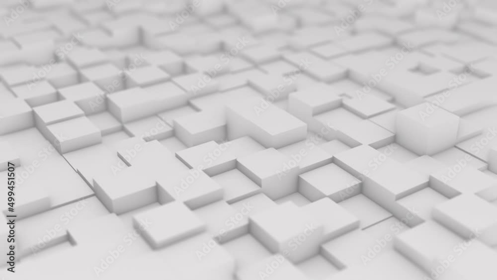 3d Seamless loop animation of cubes background. 4k blocks Stock Video ...