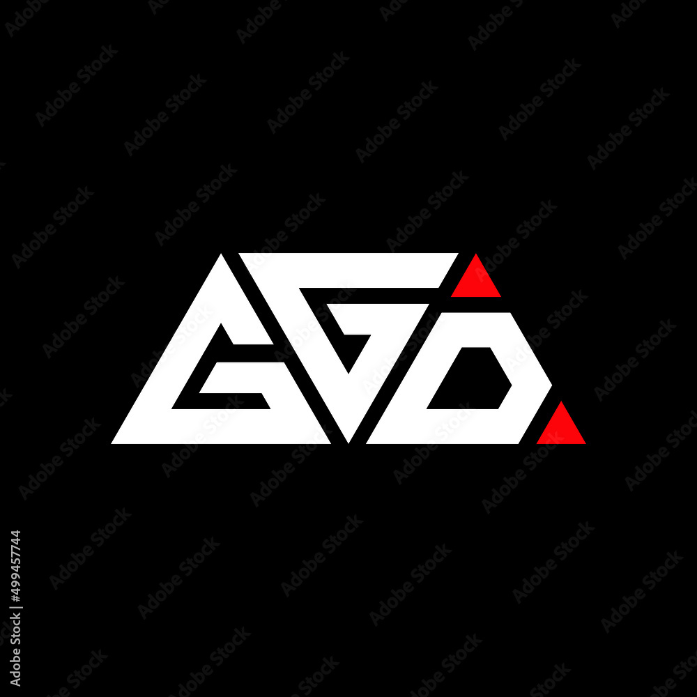 GGD triangle letter logo design with triangle shape. GGD triangle logo design monogram. GGD ...