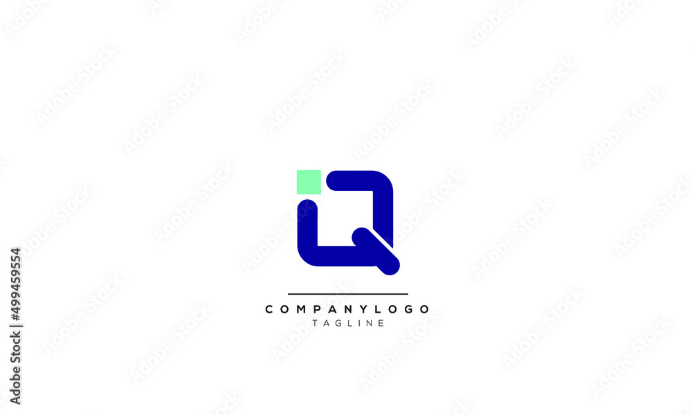 Alphabet letters Initials Monogram logo IQ, IQ INITIAL, IQ letter Stock ...
