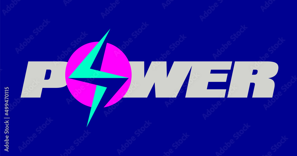 Vecteur Stock Power logo design. Flash lightning Thunderbolt Energy ...