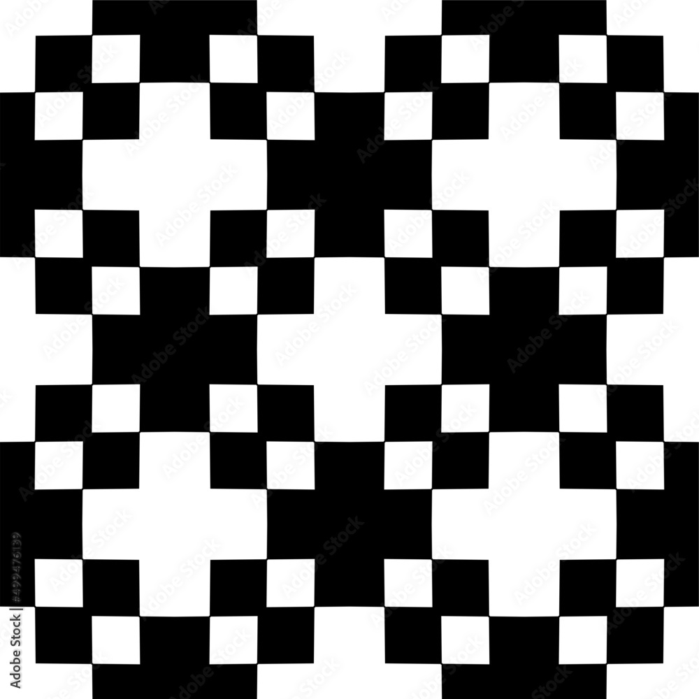 Seamless pattern with striped black white diagonal lines. Rhomboid ...