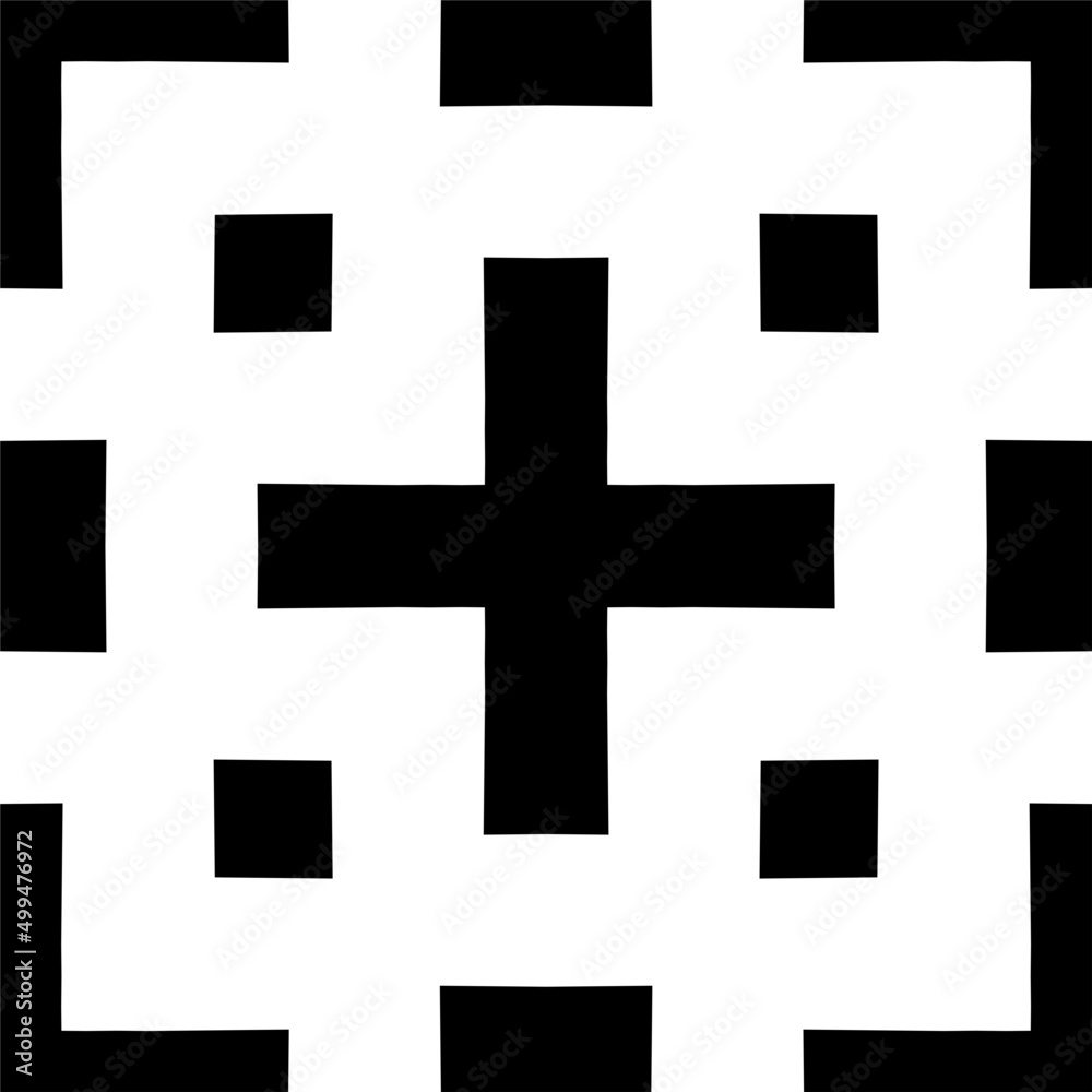 Seamless pattern with striped black white diagonal lines. Rhomboid ...