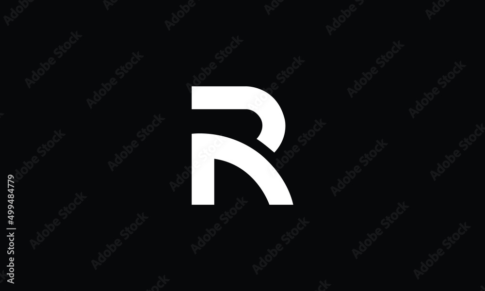 Letter R Logo icon monogram design. Stock Vector | Adobe Stock