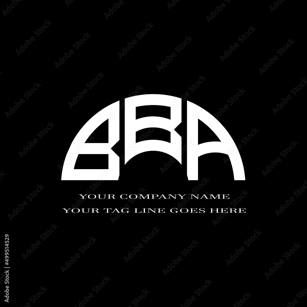 BBA letter logo creative design with vector graphic Stock Vector ...