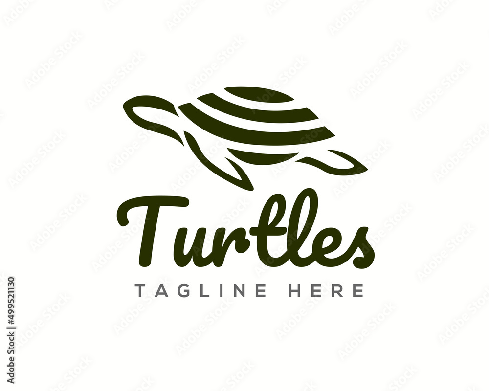 abstract turtles animal logo icon template illustration inspiration ...