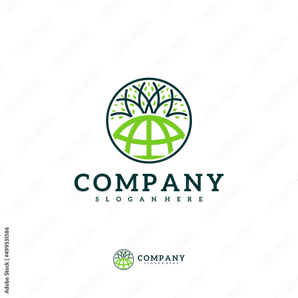 World Tree logo vector template, Creative Tree logo design concepts ...