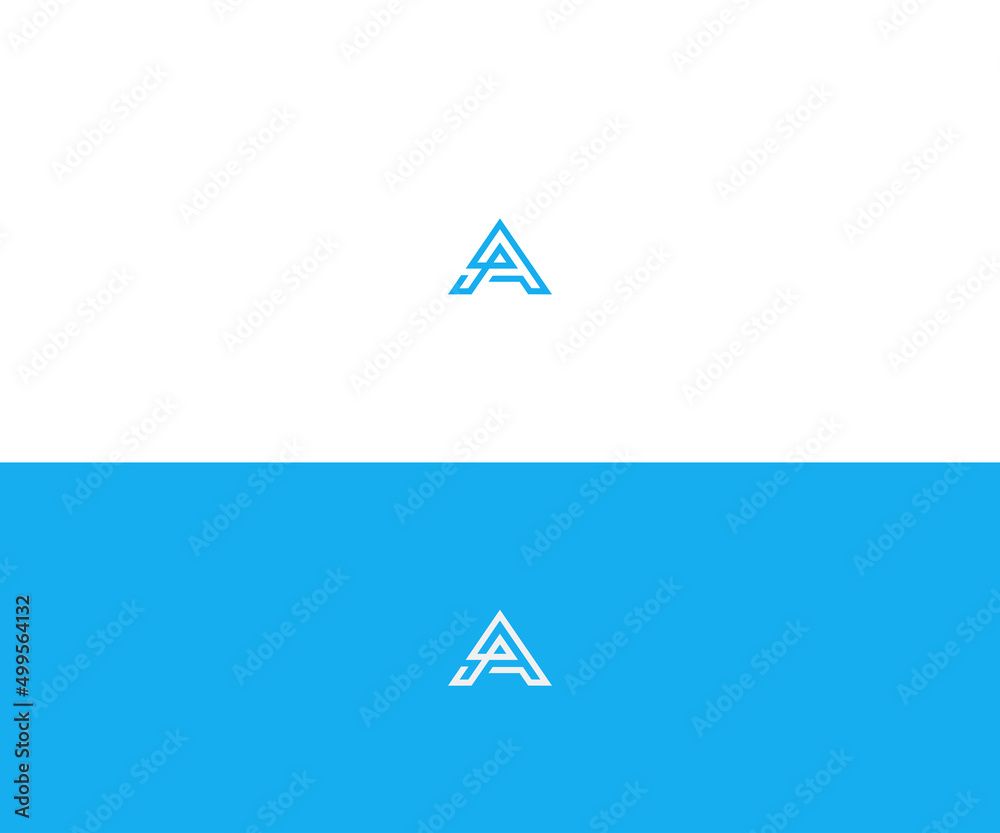 Letter A, AA Logo Design vector Template Stock Vector | Adobe Stock