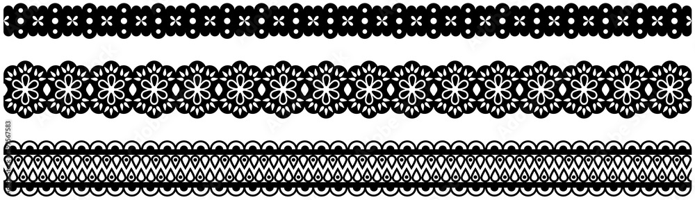 White Lace Ribbon Clipart