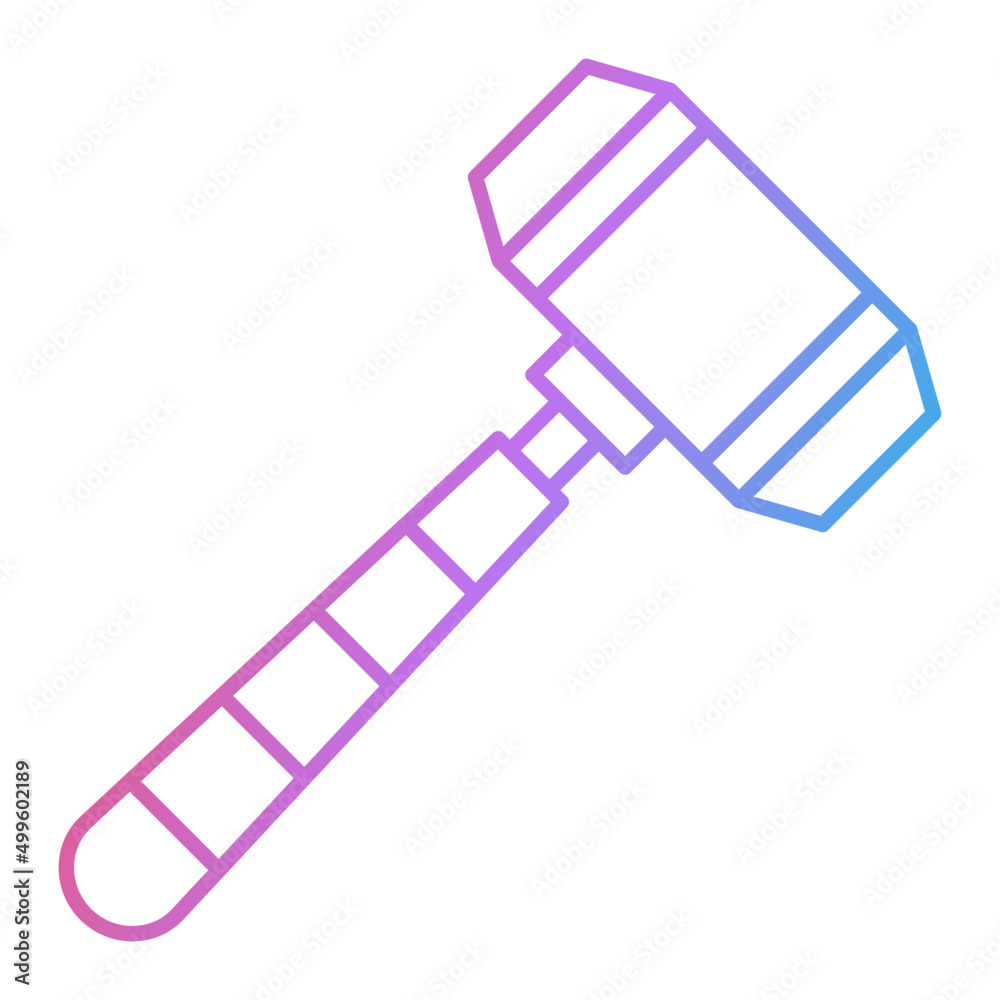 Hammer Icon Design Stock Vector | Adobe Stock