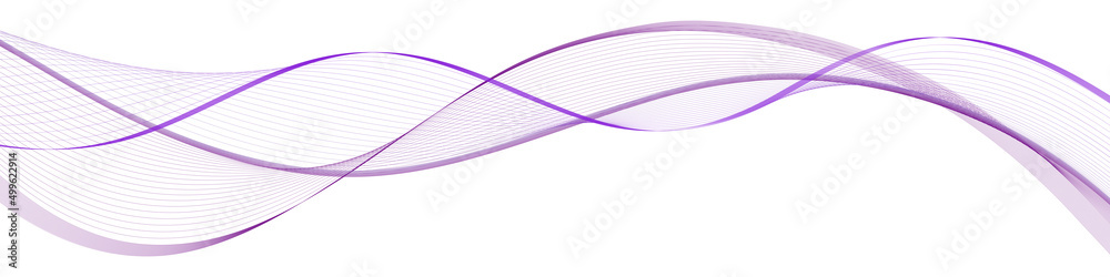 Purple wave swirl swoosh. Dynemic color flow movement, air wind waves ...