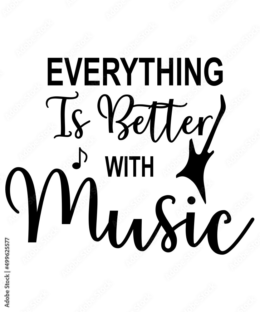 Vetor de Music Quotes SVG Bundle, Music Lover SVG, Music, song quote ...