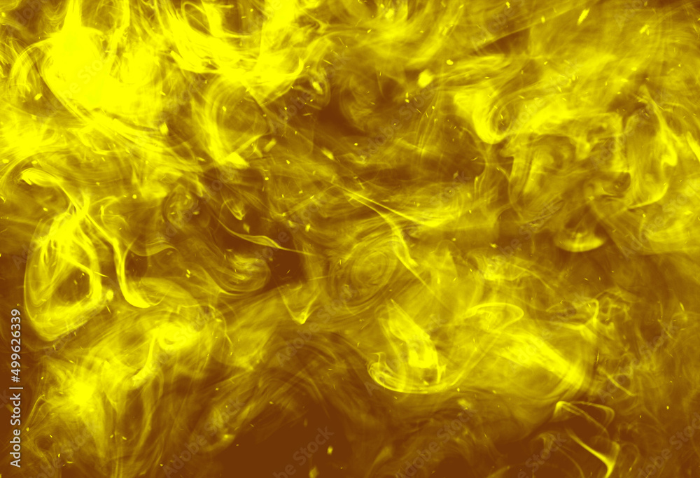 Gold Fire and Smoke overlay or background Stock Illustration | Adobe Stock