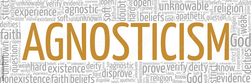 Agnosticism conceptual vector illustration word cloud isolated on white ...