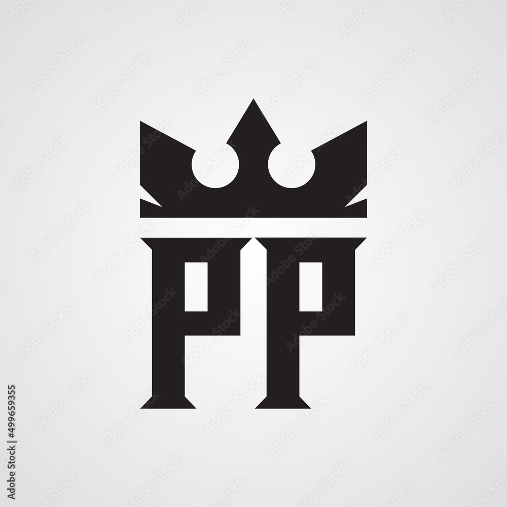 Modern PP logo Design Template. Royalty-free Vector illustration Stock ...