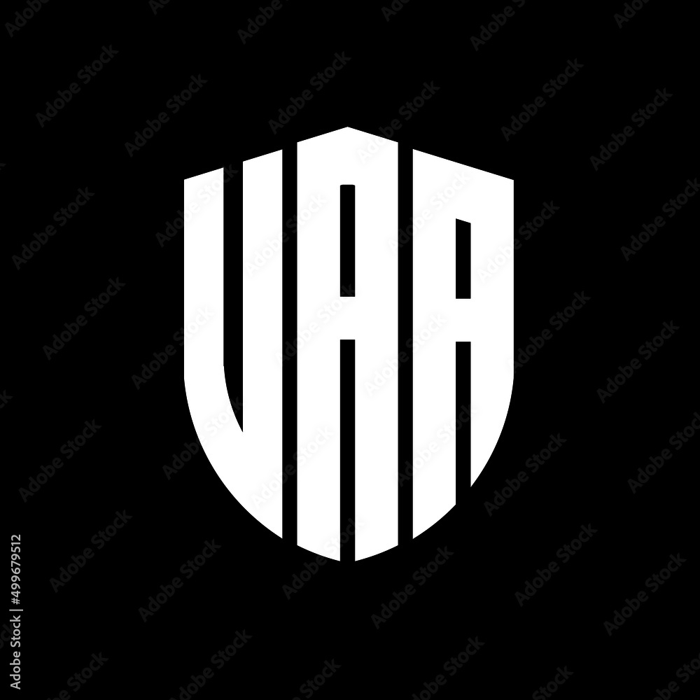 Vecteur Stock VAA letter logo design. VAA modern letter logo with black ...