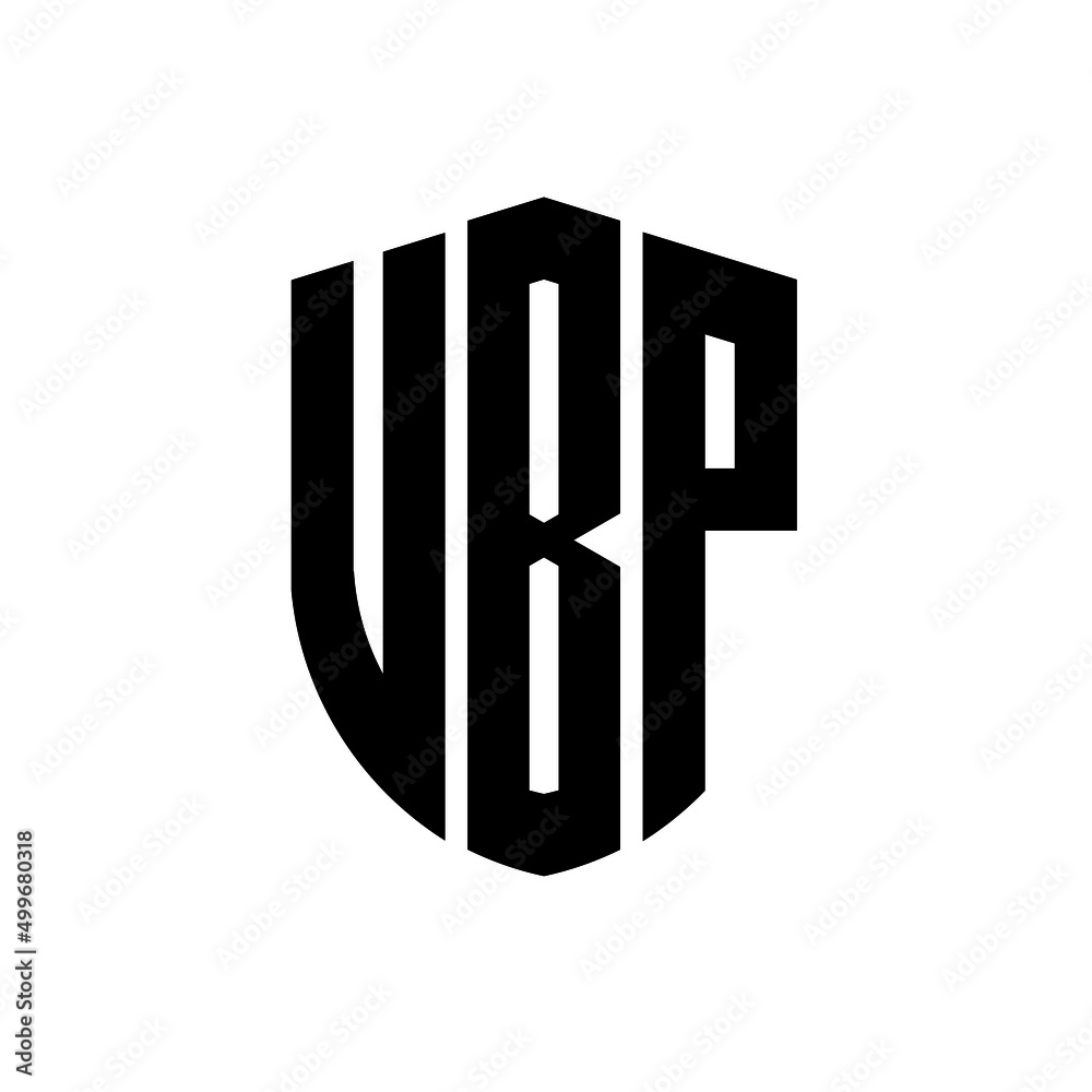 VBP letter logo design. VBP modern letter logo with black background ...
