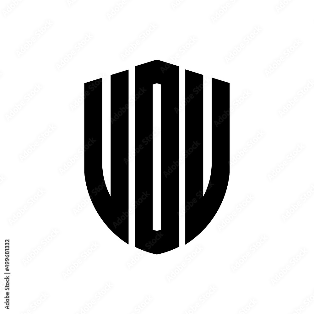 VDV letter logo design. VDV modern letter logo with black background ...