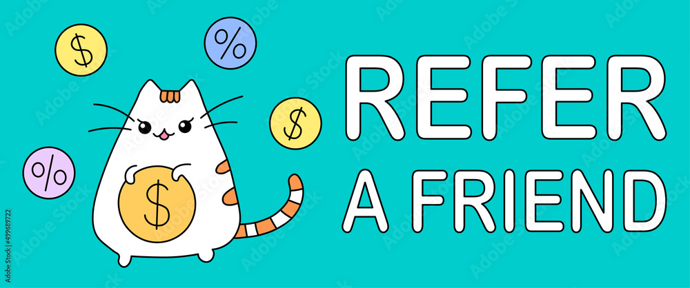 Refer a friend. Referral Program Illustration, Get Rewards by Inviting ...