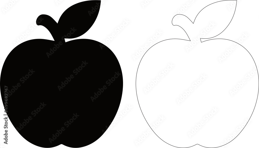 Apple svg vector cutfile for cricut and silhouette Stock Vector | Adobe ...
