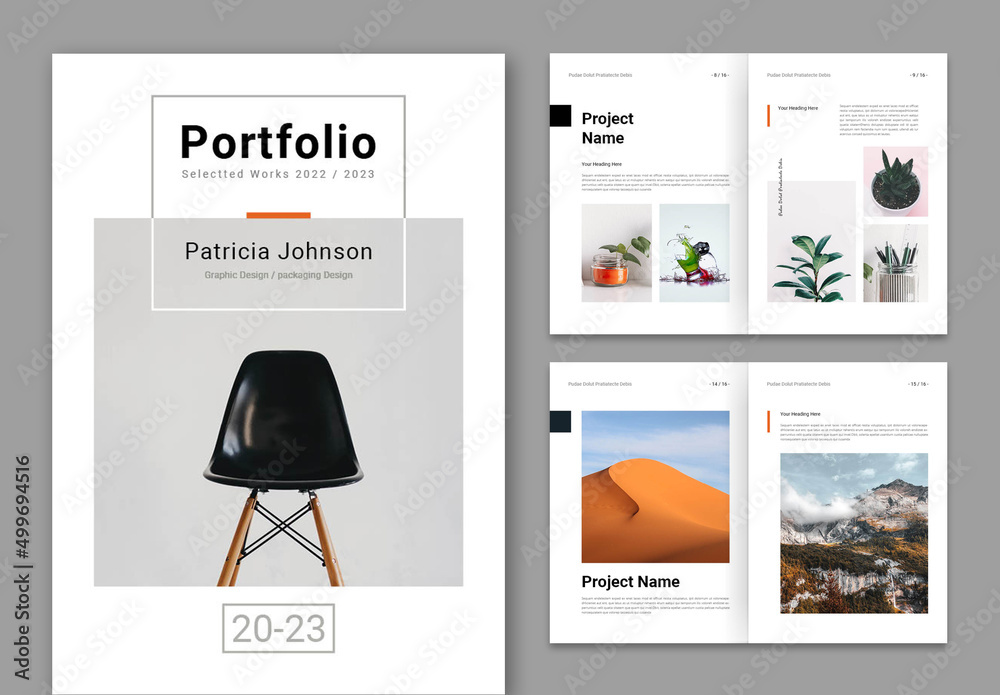 Portfolio Layout Stock Template | Adobe Stock
