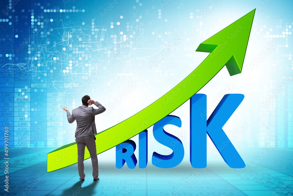 Risk increase concept in management Stock Photo | Adobe Stock
