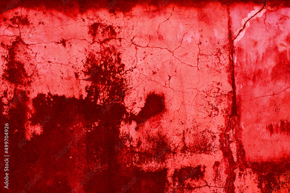 Scary cracked walls. Abstract cement wall for background. horrible and ...