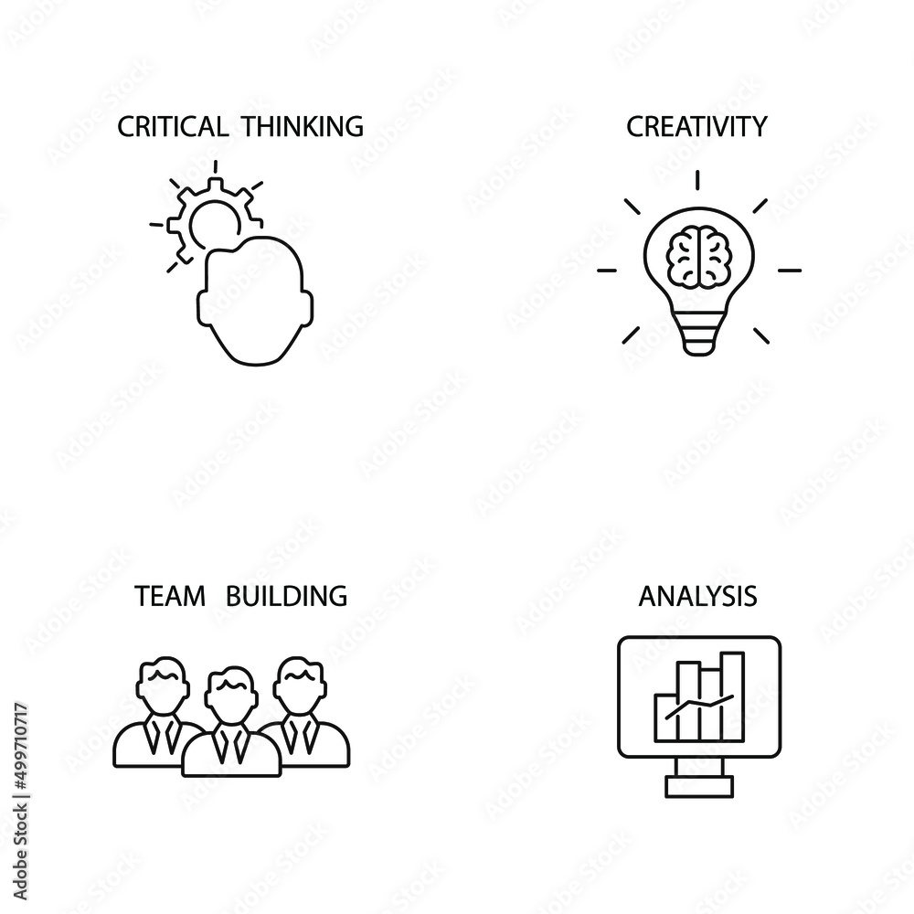 Problem Solving Icons Set Problem Solving Pack Symbol Vector Elements For Infographic Web