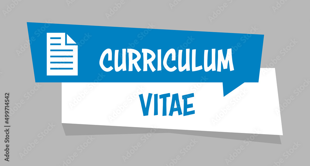 Logo curriculum vitae. Stock Vector | Adobe Stock