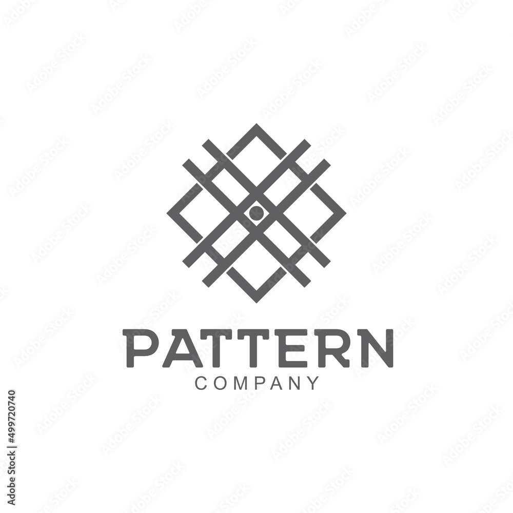 Elegant Luxury Line Pattern Logo design inspiration Stock Vector ...