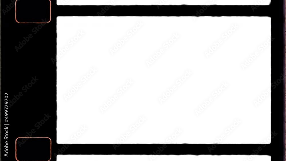 Super 16 Film Frame for Retro Vintage Effects with Digital Video. Empty ...