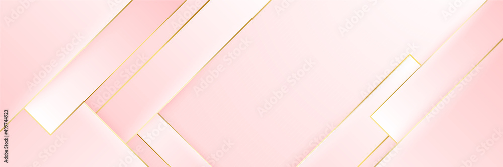 Modern light pink and gold abstract background. Abstract geometric ...