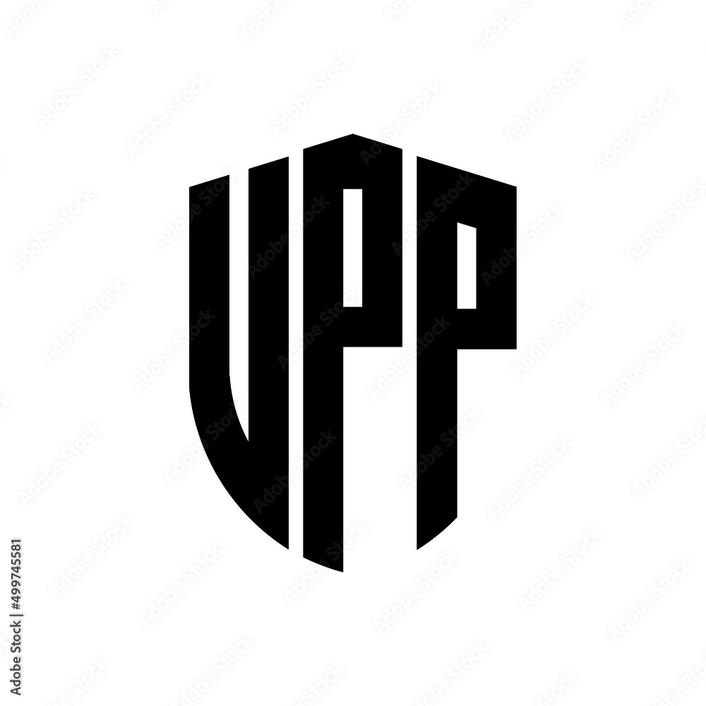 VPP letter logo design. VPP modern letter logo with black background ...