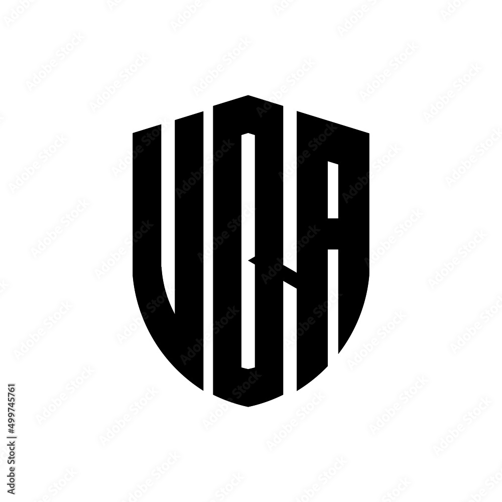 VQA letter logo design. VQA modern letter logo with black background ...