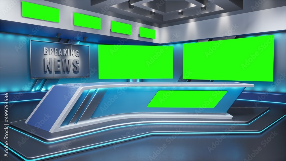 Tv Studio. Studio. News studio. Newsroom Background for News Broadcasts ...
