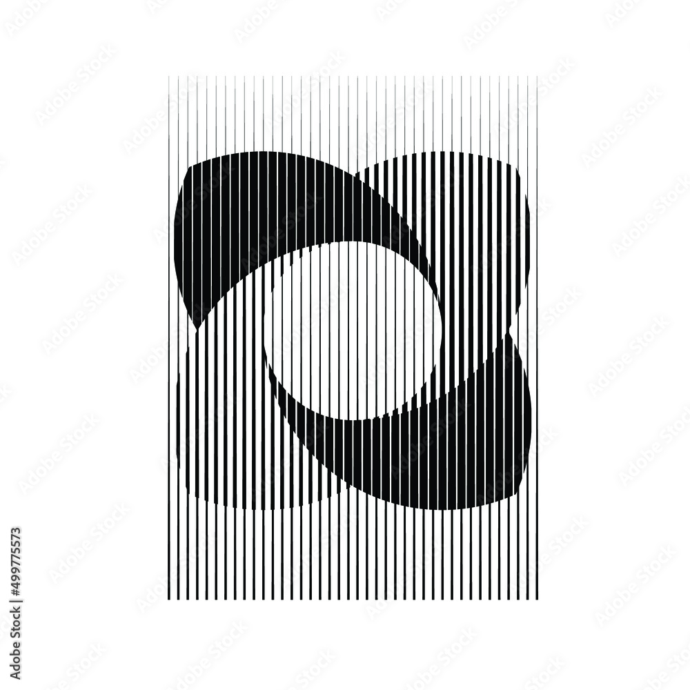 Art composition with lines .Modern art design .Neutral color stripes ...