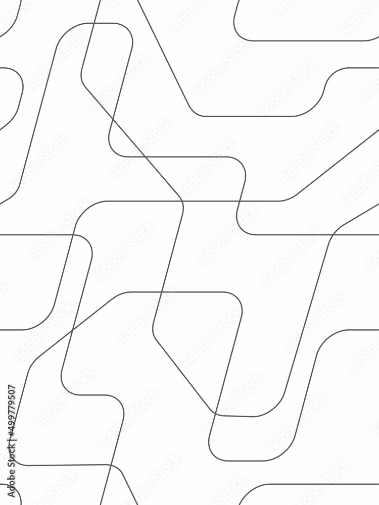Pattern with thin straight lines and geometric shapes. Abstract linear ...
