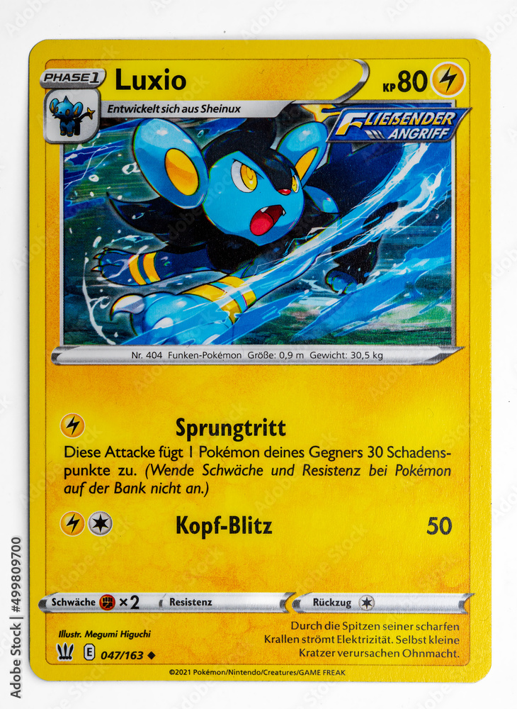Luxio Pokemon Card
